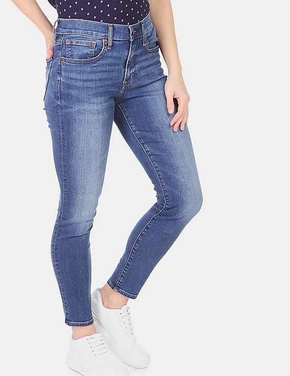 Buy GAP Women Blue Mid Rise True Skinny Jeans NNNOW