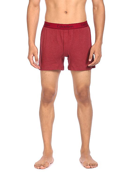 Buy Calvin Klein Underwear Men Red Mid Rise Slim Fit Boxers NNNOW